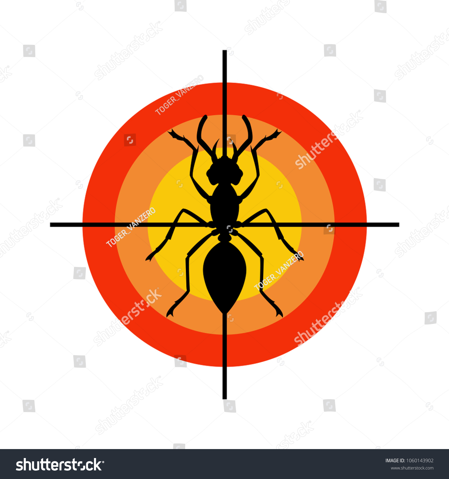 Ant Graphic Design Template Stock Vector (Royalty Free) 1060143902