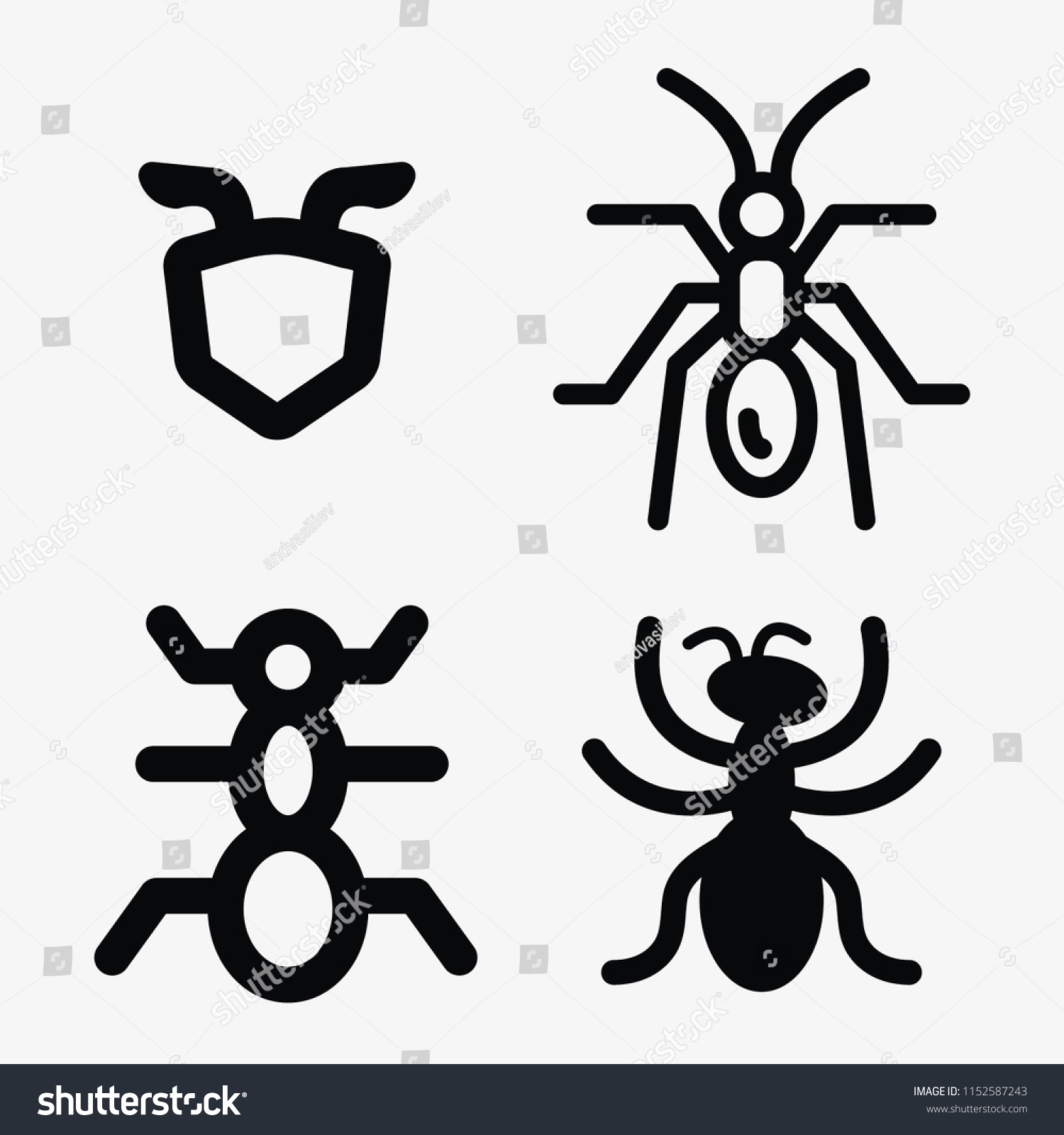 Ant Insect Bug Termite Ants Icon: Vector có sẵn (miễn phí bản quyền ...