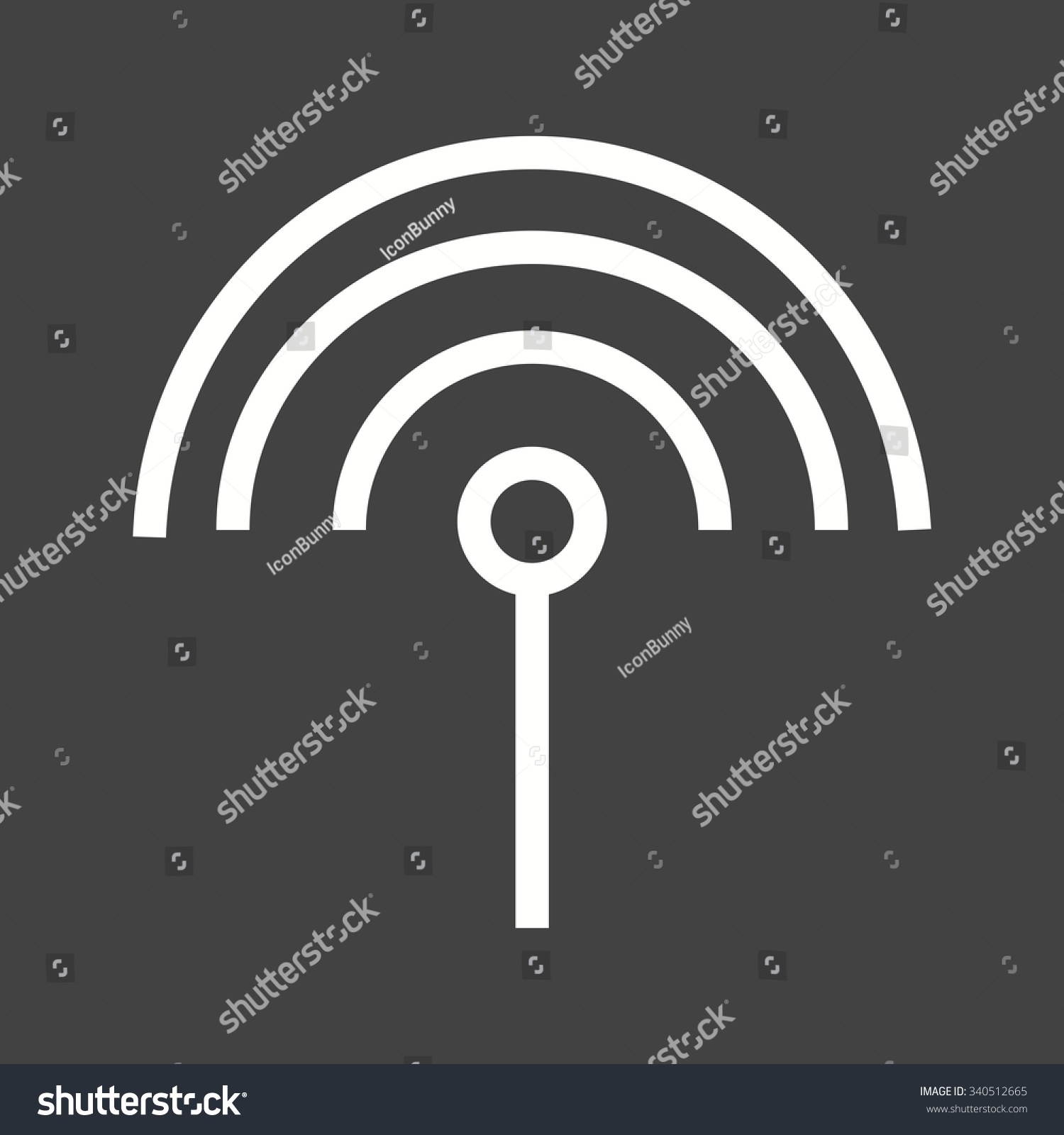 Antenna Cable Input Icon Vector Image Stock Vector (Royalty Free ...