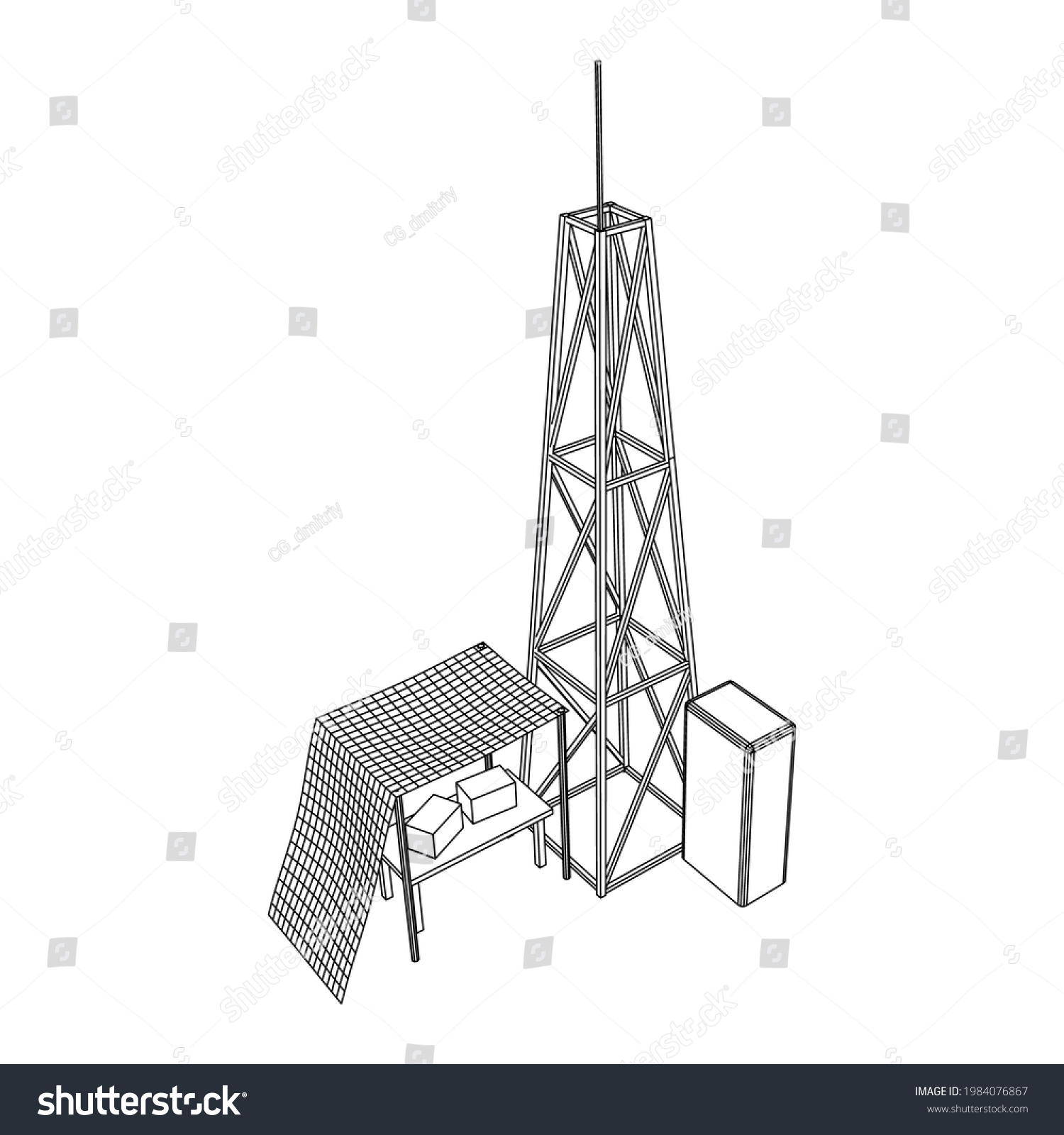 Antenna Telecommunications Signal Transmitter Radio Tower Stock Vector ... Antenna Telecommunications Signal Transmitter Radio Tower Stock Vector ...