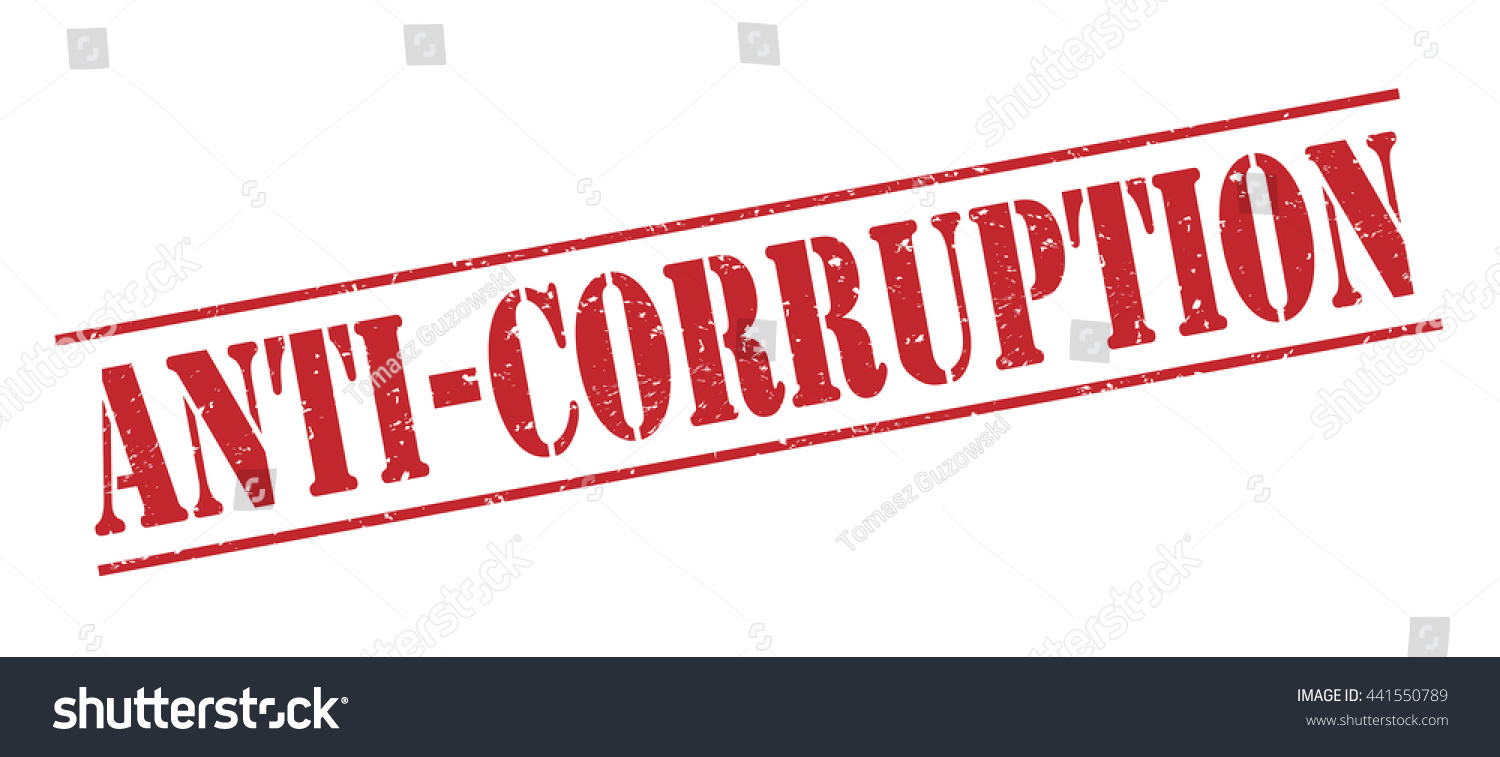Anticorruption Vector Stamp On White Background Stock Vector (Royalty ...