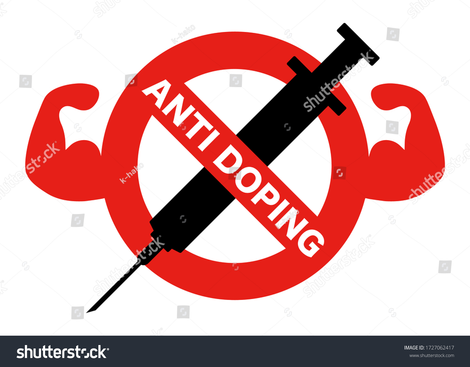 Antidoping Mark Image Vector Illustration Stock Vector (Royalty Free ...