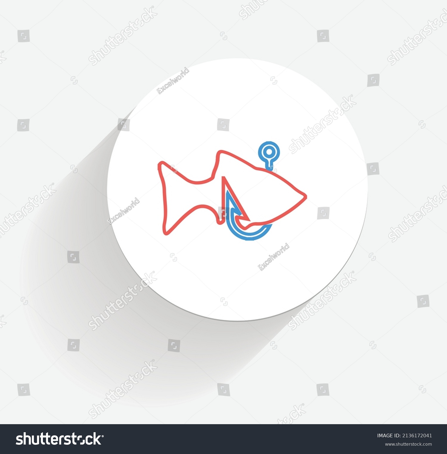 Anti Phishing Icon Vector Design Stock Vector (Royalty Free) 2136172041 ...
