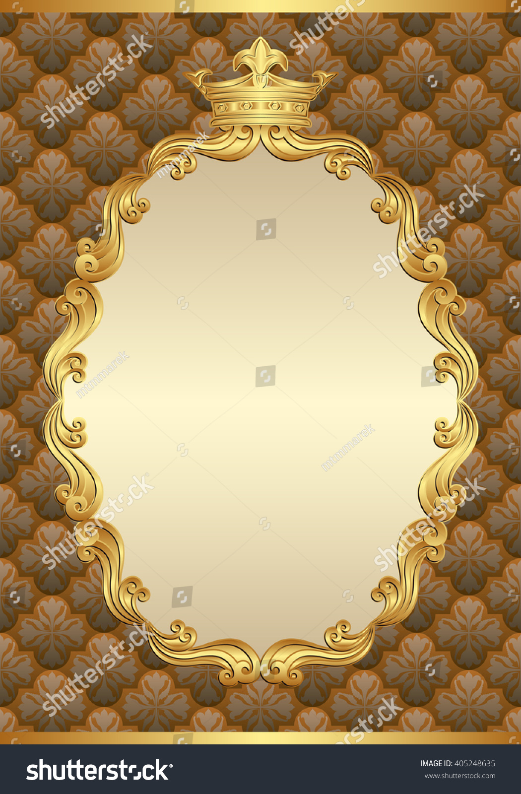 Antique Background Royal Frame Stock Vector (Royalty Free) 405248635