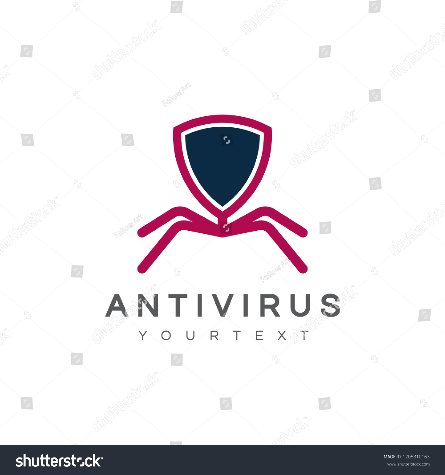 Antivirus Logo Design Stock Vector (Royalty Free) 1205310163 | Shutterstock