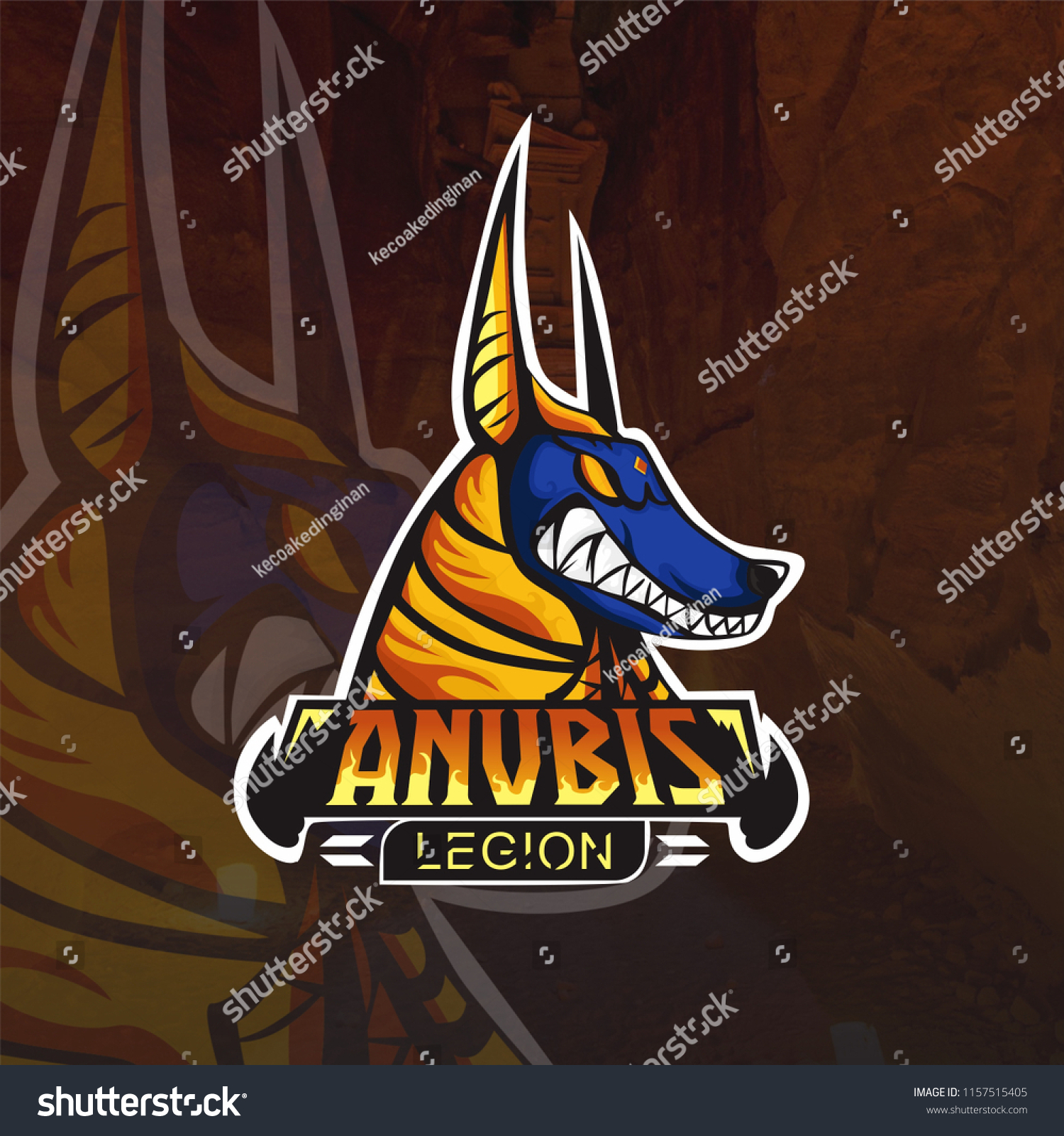 Anubis Legion Logo Stock Vector (Royalty Free) 1157515405 | Shutterstock