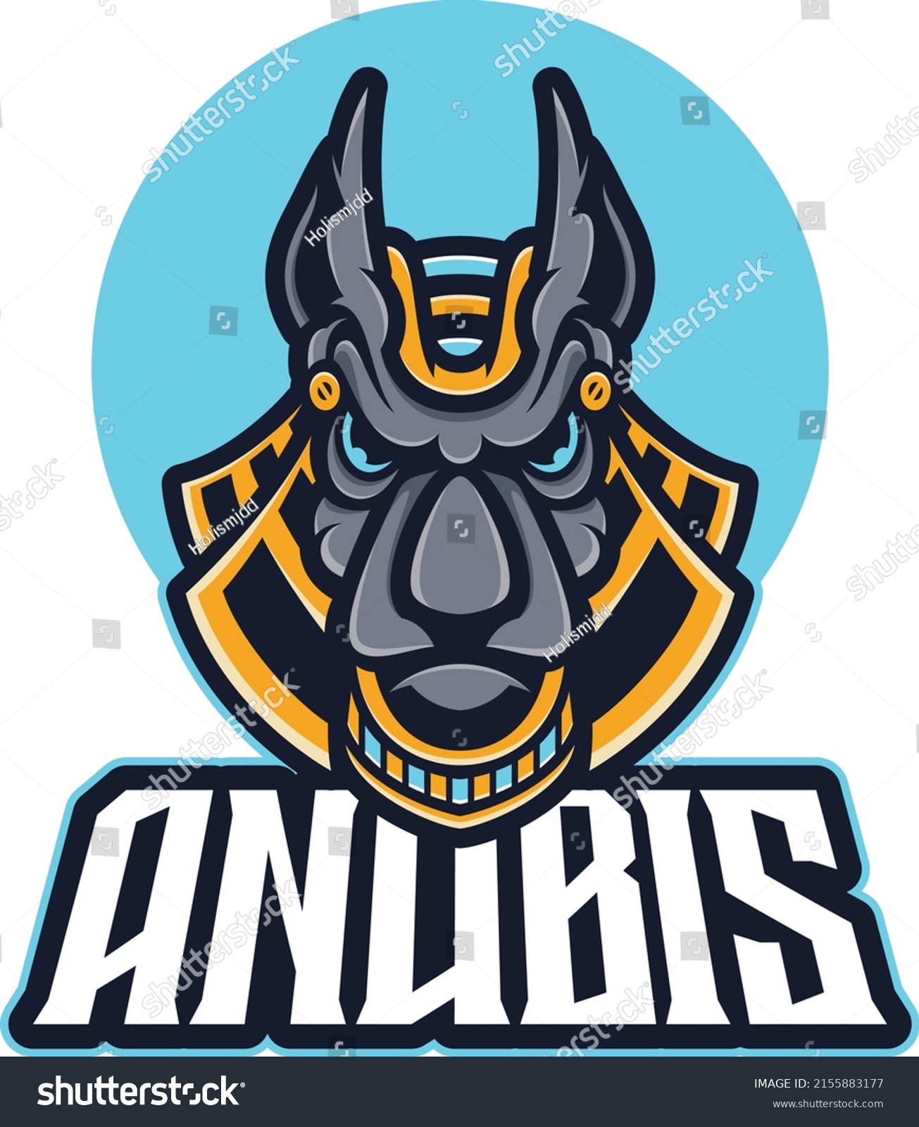 Anubis Logo Mascot Illustrations Vector Stock Vector (Royalty Free ...