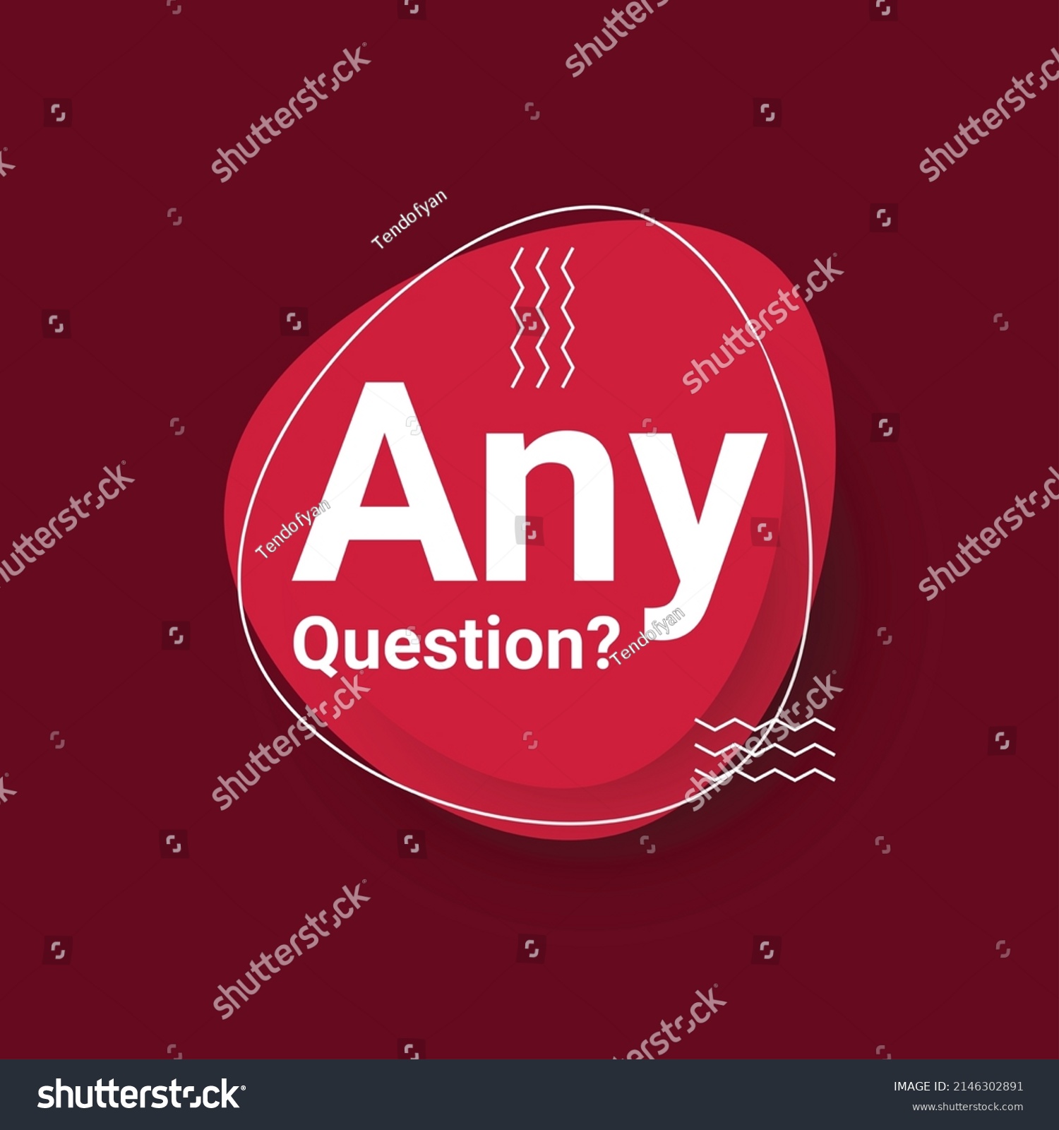 Any Question Label Template Design Stock Vector (Royalty Free ...