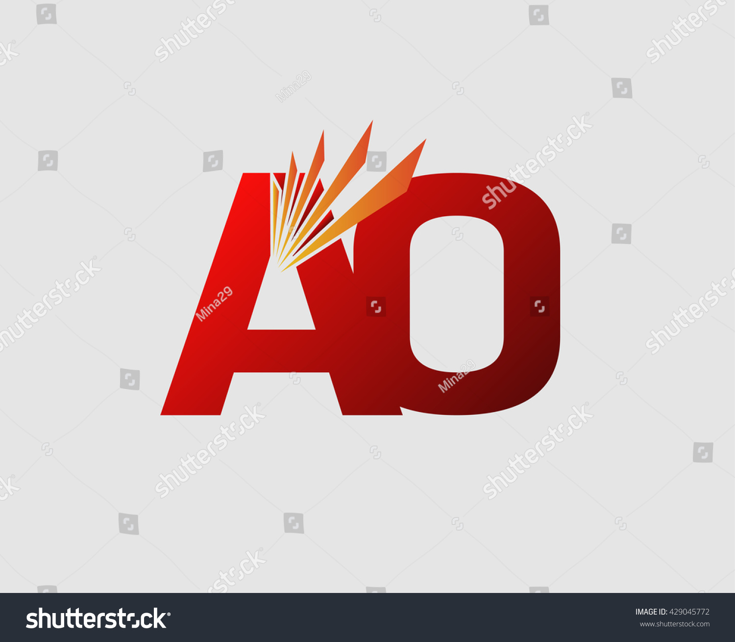 Ao Initial Company Group Logo Stock Vector (Royalty Free) 429045772 ...