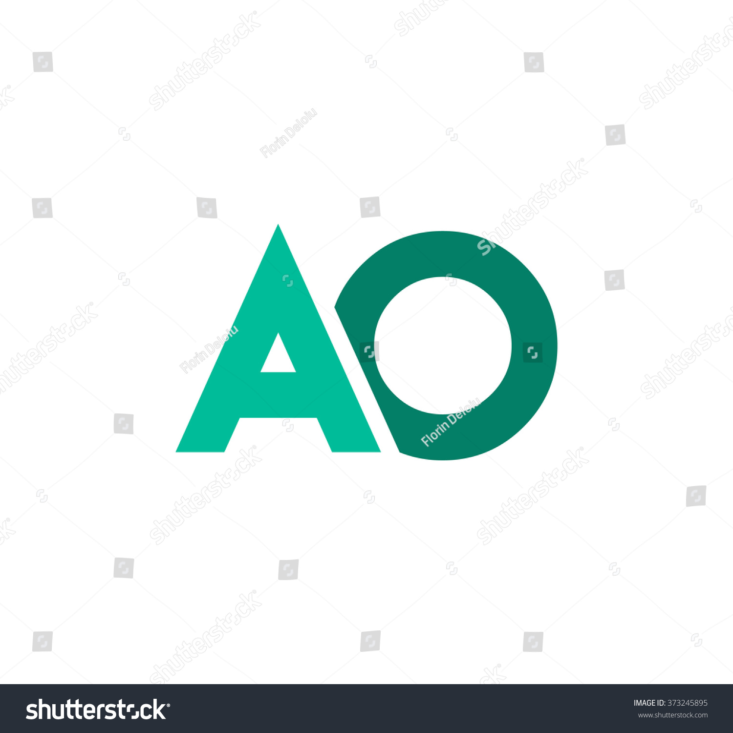 Ao Logo: vector de stock (libre de regalías) 373245895 | Shutterstock
