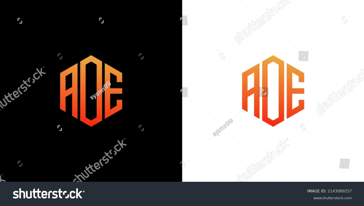 Aoe Letter Logo Design Polygon Monogram Stock Vector (Royalty Free ...