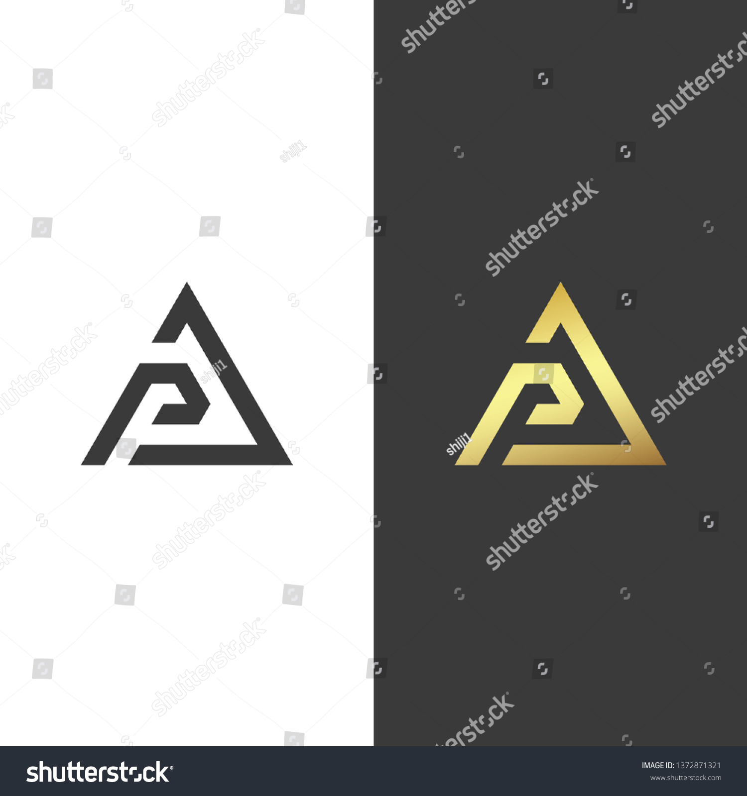 Ap Monogram Logo Stock Vector (Royalty Free) 1372871321 | Shutterstock