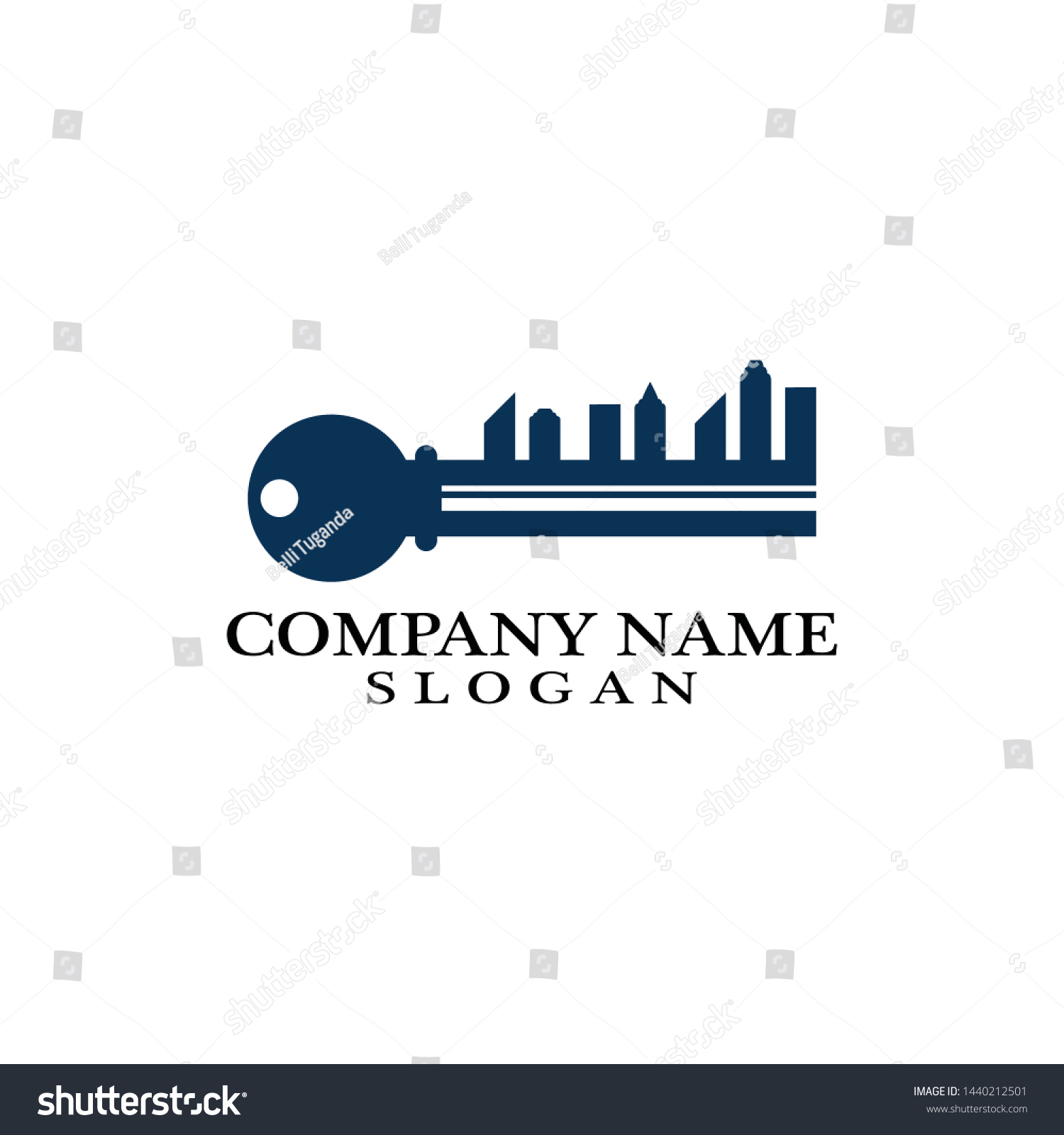 Apartment Key Logo Template Vector Stock Vector (Royalty Free ...