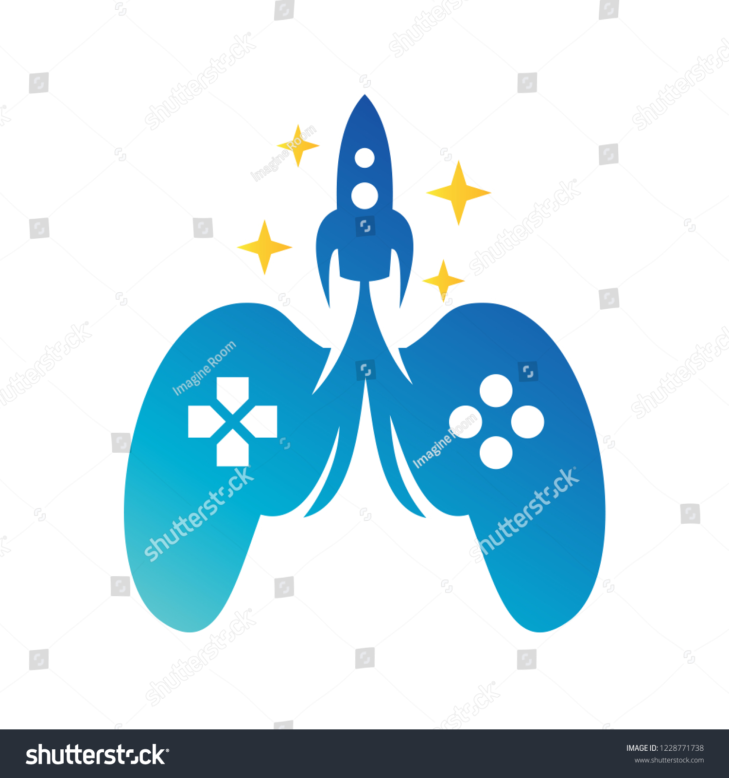 Apollo Game Logo Joystick Vector Logo Stock Vector (Royalty Free ...