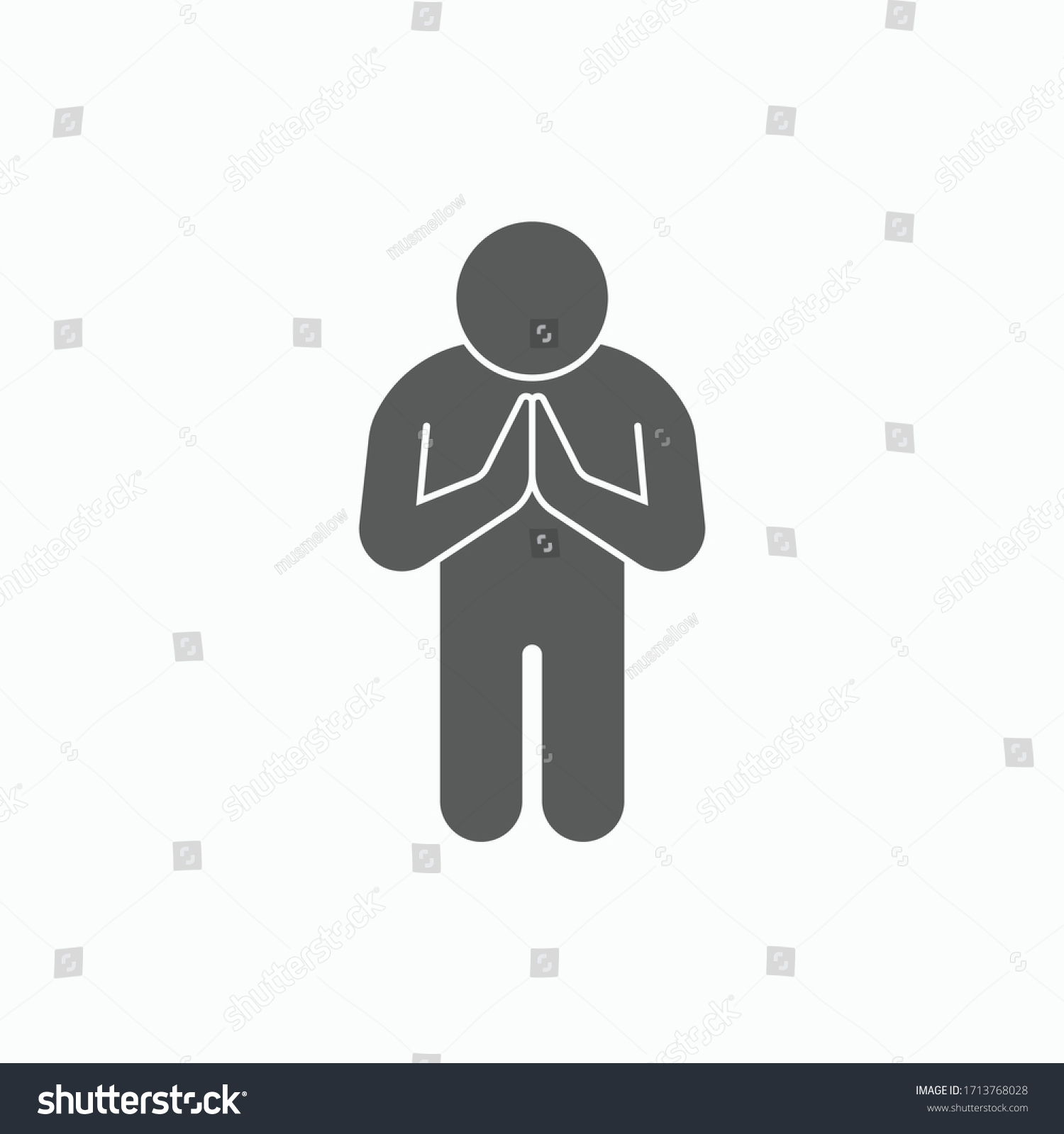 icono de disculpa, vector de respeto: vector de stock (libre de ...