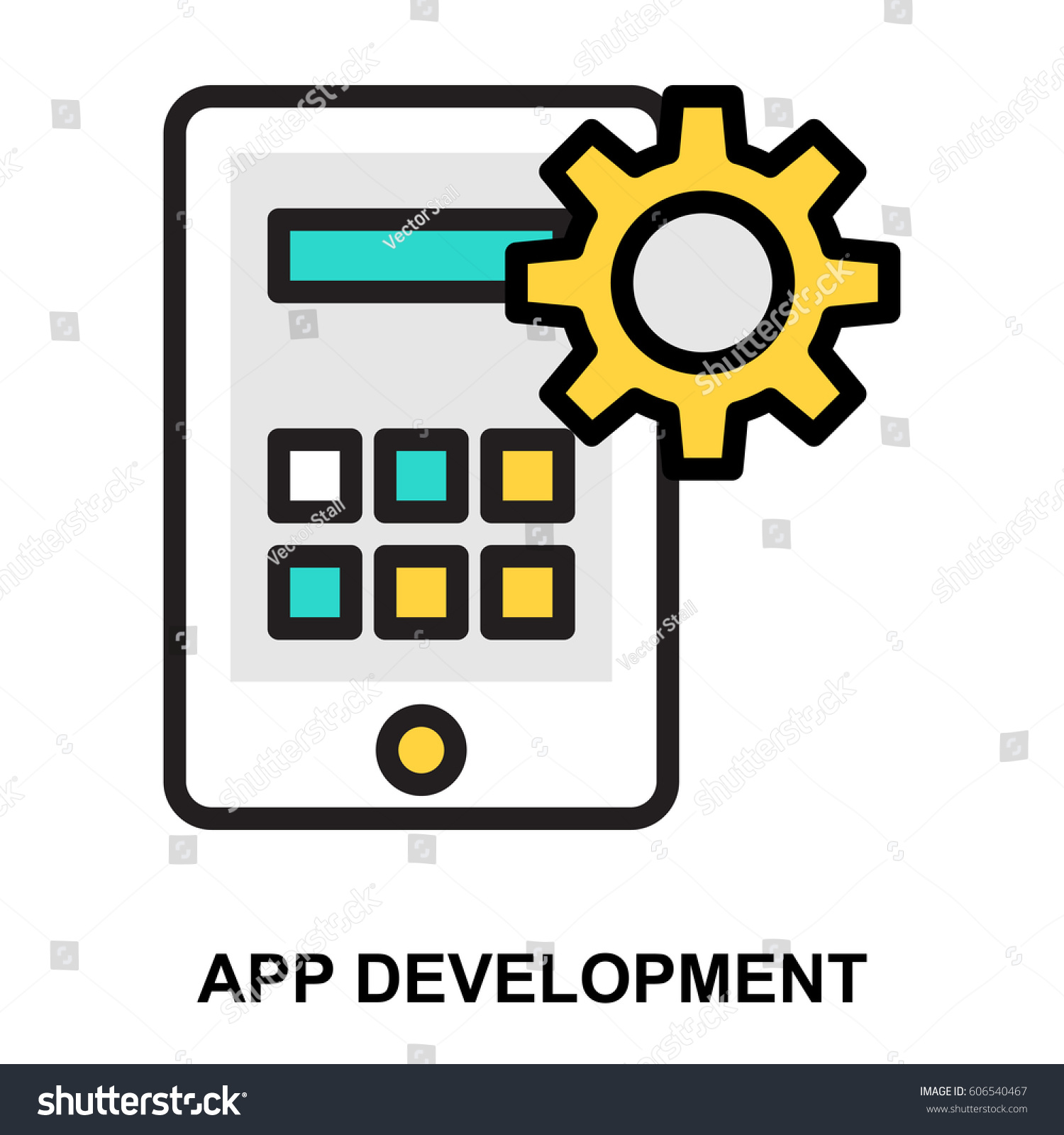 App Development Icon Stock Vector (Royalty Free) 606540467 | Shutterstock