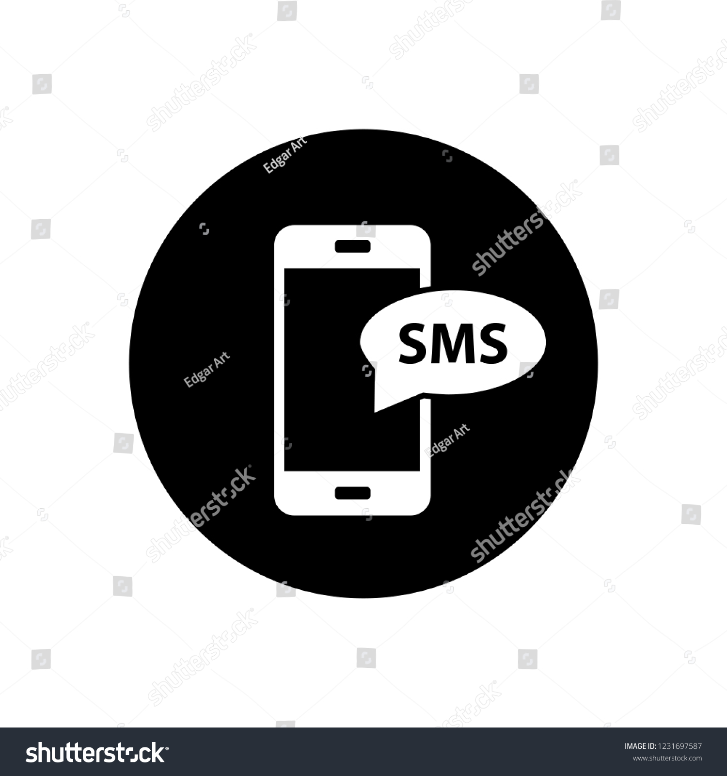 App Icons Sms Message Stock Vector (Royalty Free) 1231697587 | Shutterstock
