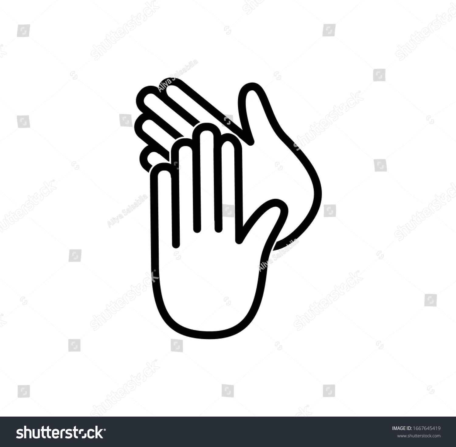 Applause Icon Vector Logo Design Template Stock Vector (Royalty Free ...