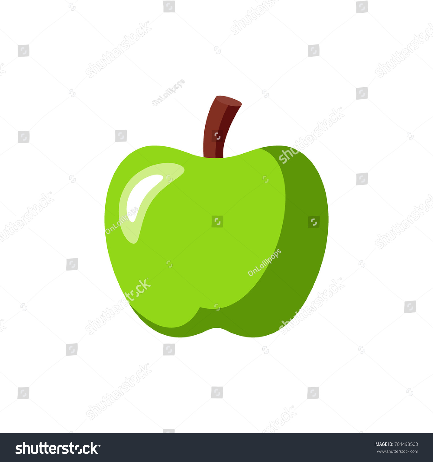 Apple Cartoon Vector Illustration Stock Vector (Royalty Free) 704498500