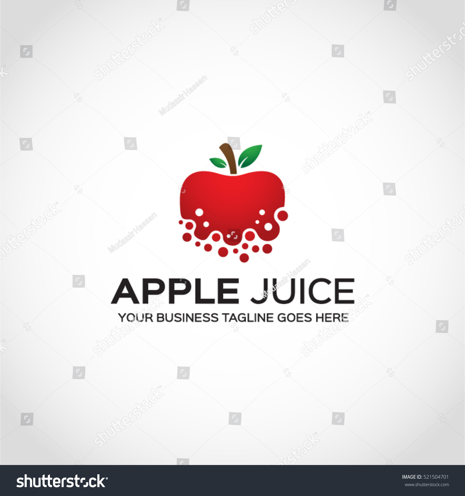 Apple Juice Logo Template Stock Vector (Royalty Free) 521504701
