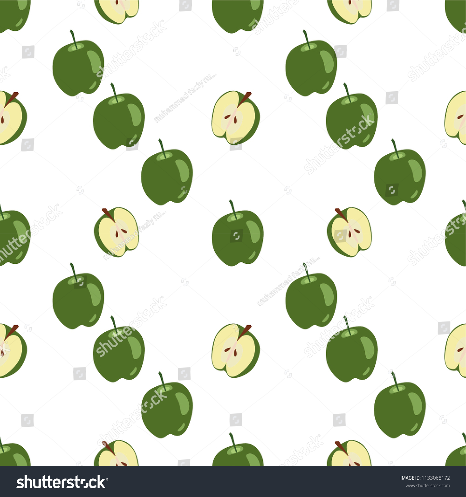 Apple Pattern Download Background Illustration: vector de stock (libre ...
