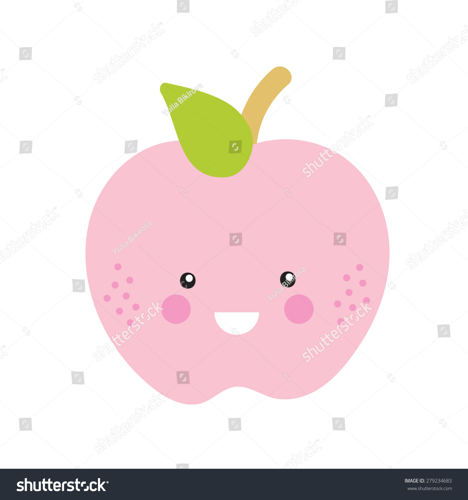 Apple Sweet Fruit Vector Illustration Stock Vector (Royalty Free ...