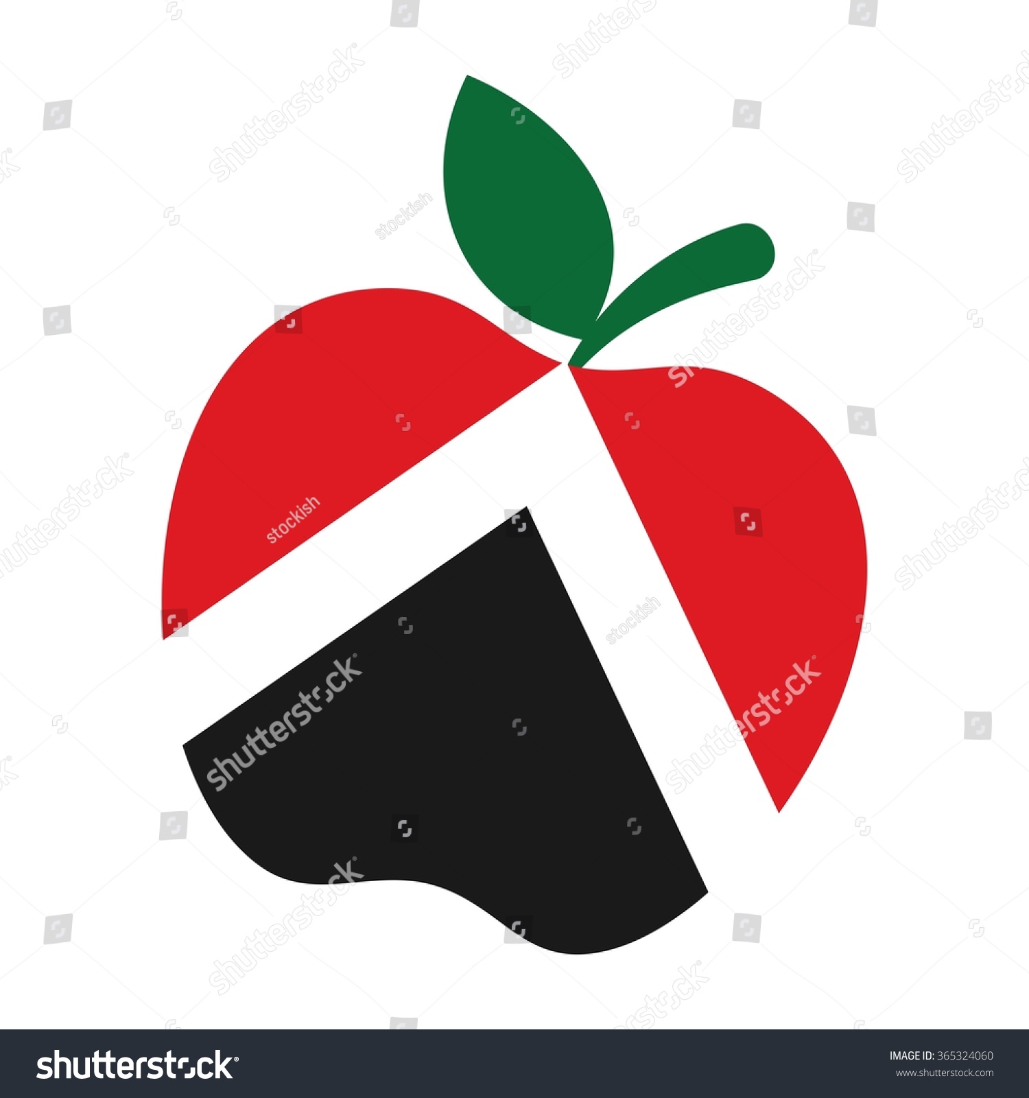 Apple Letter Logo Vector Stock Vector (Royalty Free) 365324060 ...