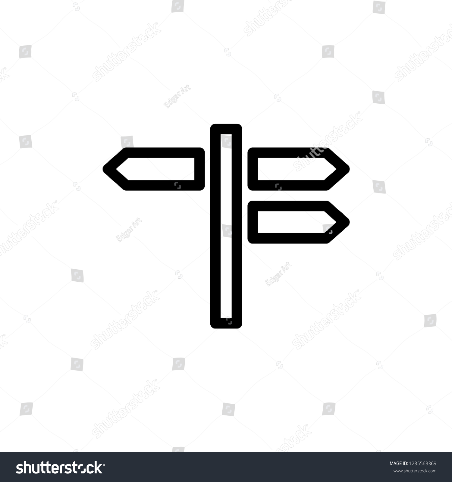 Application Icons Direction Signs Stock Vector (Royalty Free ...