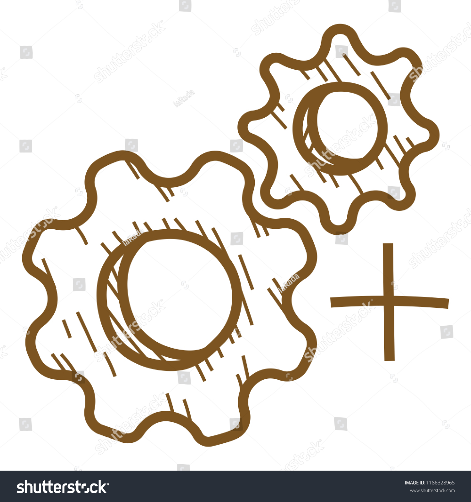 Application Settings Vector Icon Pencil Drawing Stock Vector (Royalty ...