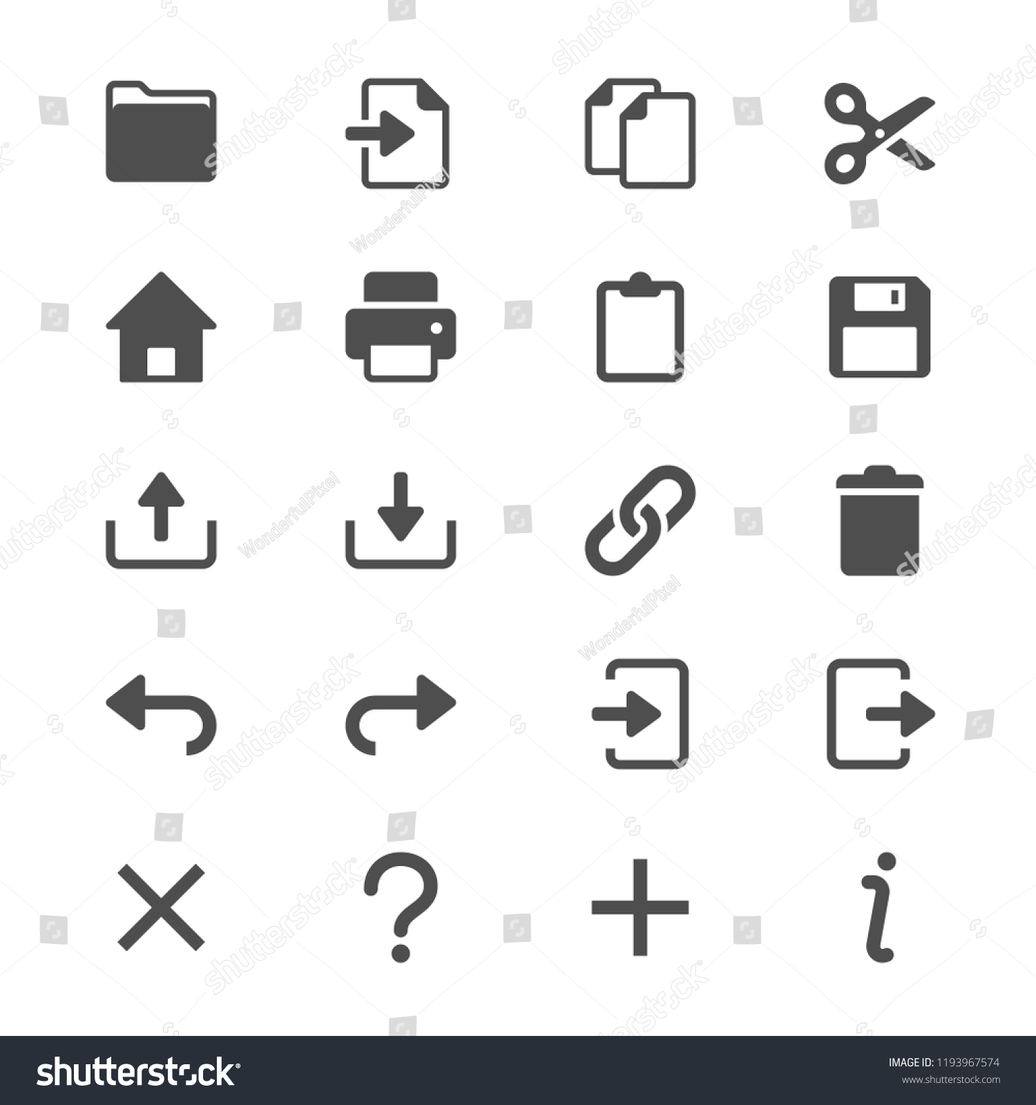 Application Toolbar Glyph Icons Stock Vector (Royalty Free) 1193967574 ... Application Toolbar Glyph Icons Stock Vector (Royalty Free) 1193967574 ...