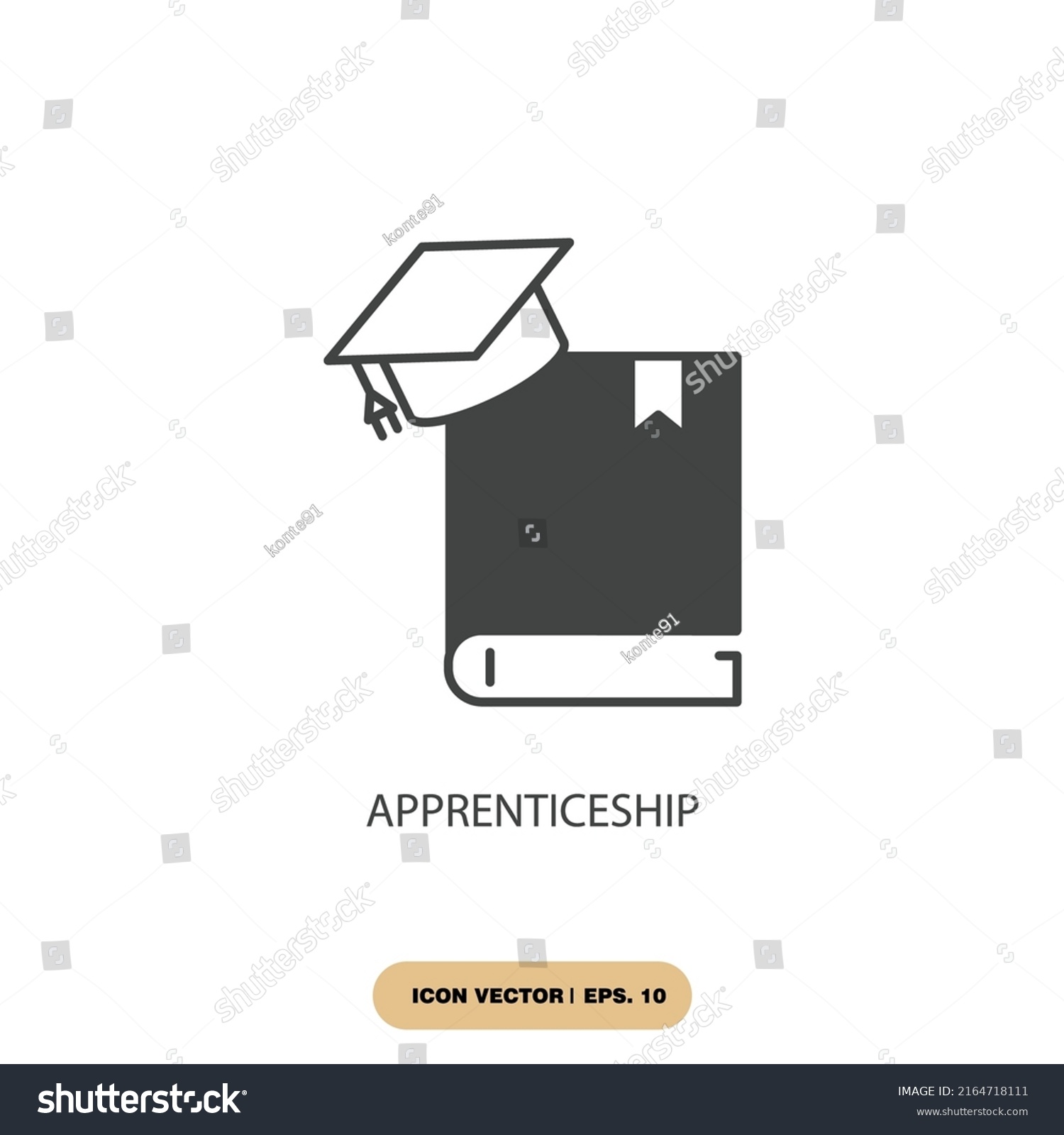 Apprenticeship Icons Symbol Vector Elements Infographic Stock Vector ...
