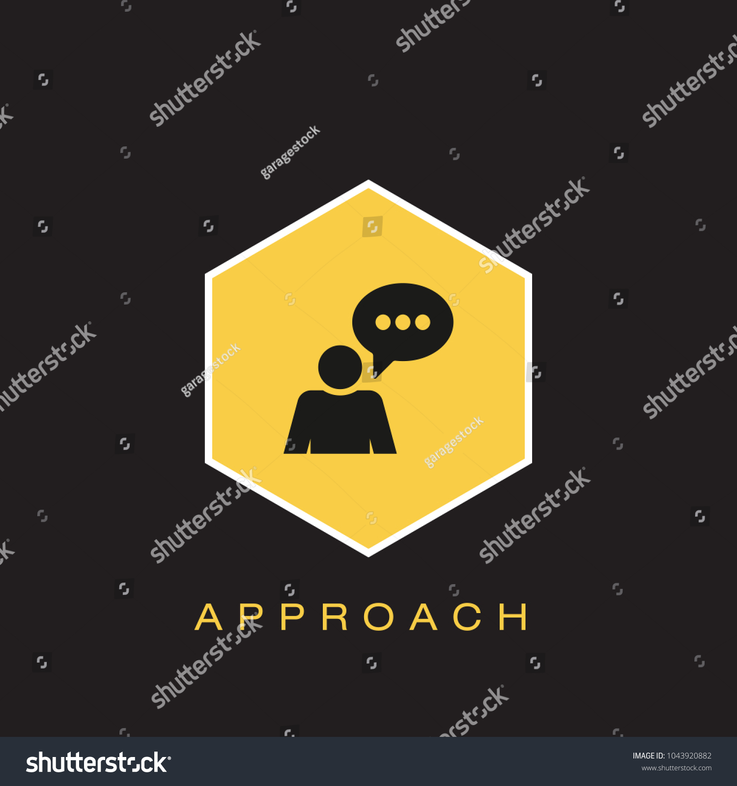 Approach Icon Concept Stock Vector (Royalty Free) 1043920882 | Shutterstock