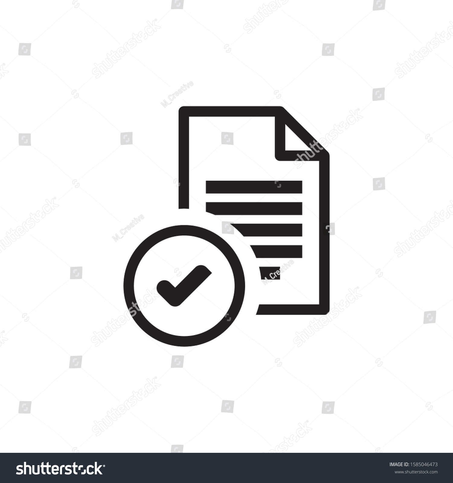 Approval Check Mark Logo Template Vector Stock Vector (Royalty Free ...