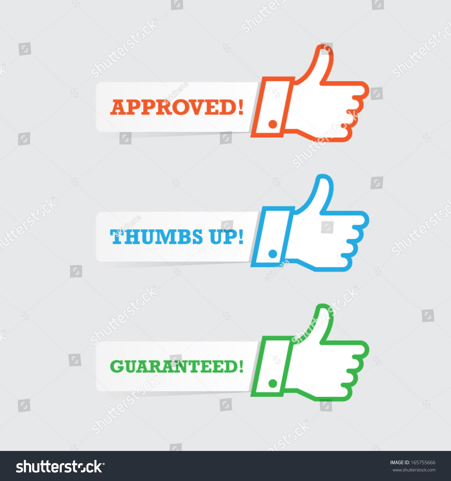 Approval Sticker Labels Stock Vector Illustration 165755666 : Shutterstock