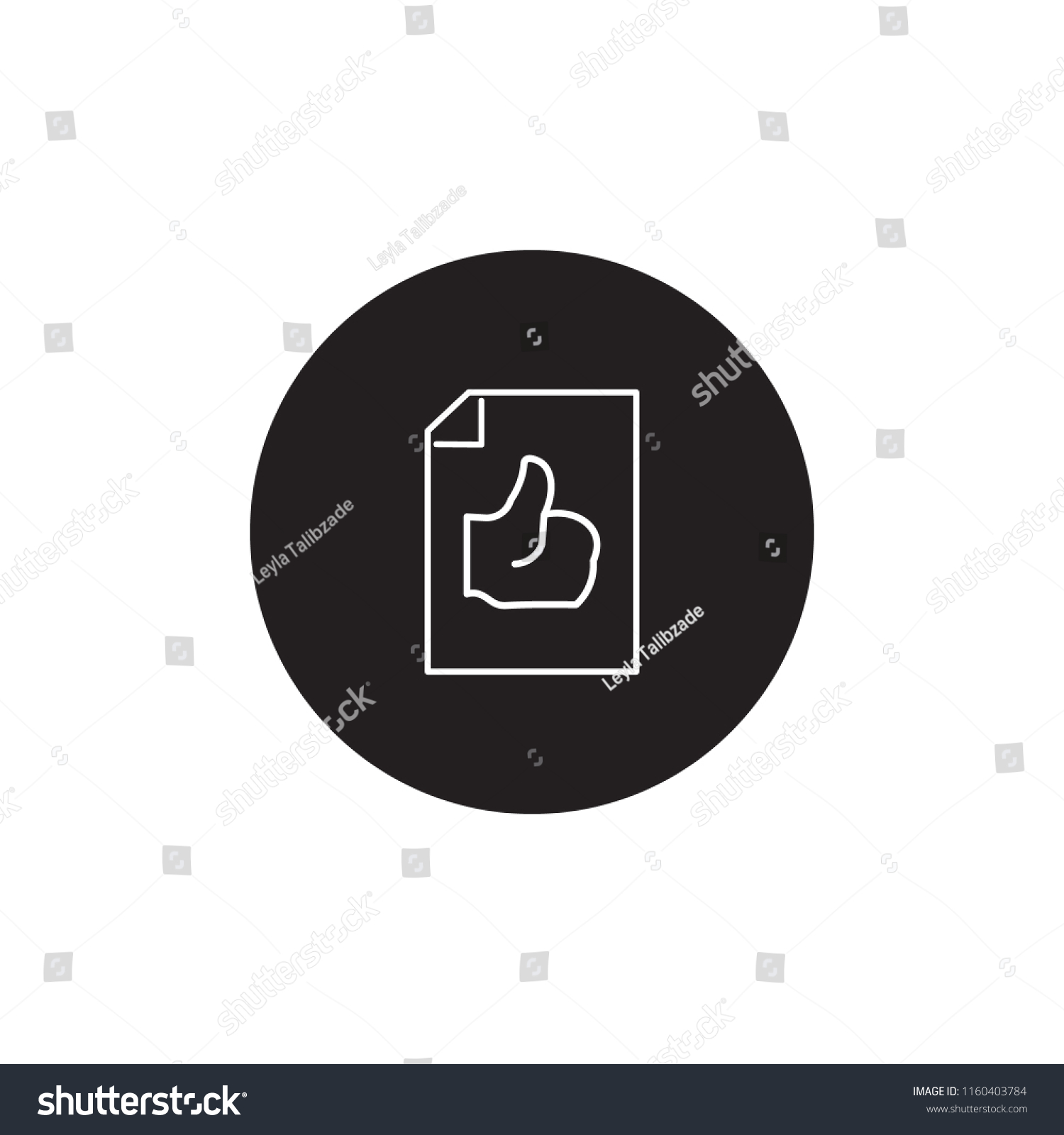 Approve Sign Vector Icon Stock Vector (Royalty Free) 1160403784 ...