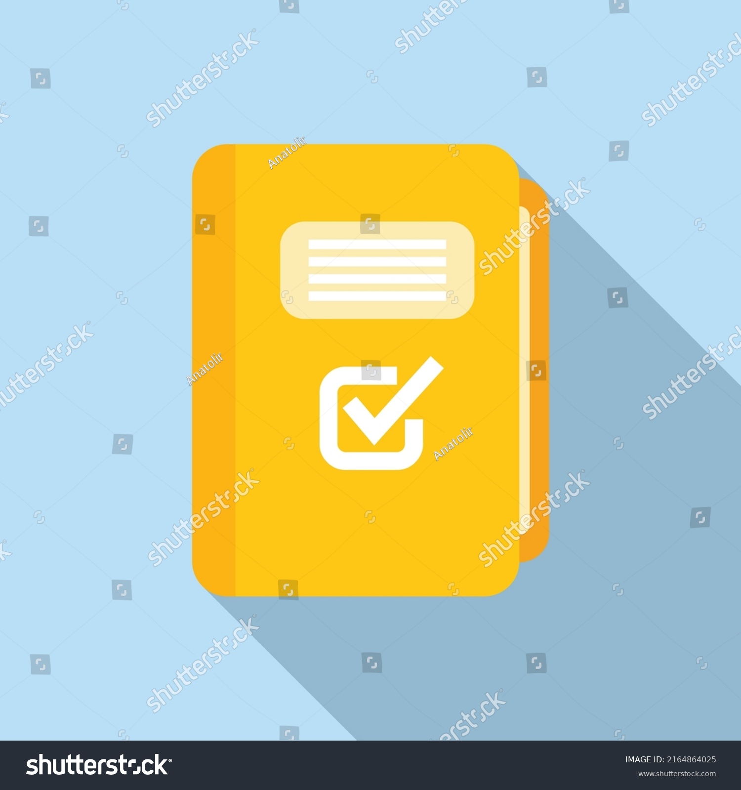 Approved File Folder Icon Flat Vector Stock Vector (Royalty Free ...