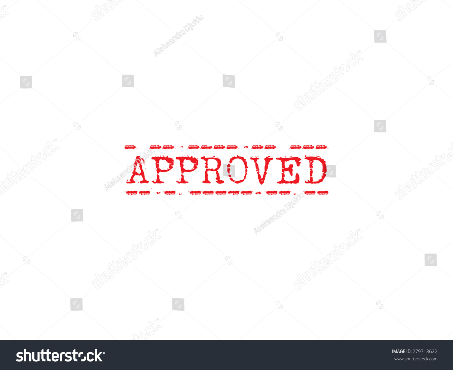 Approved Rubber Stamp Sign Stock Vector (Royalty Free) 279718622 ...