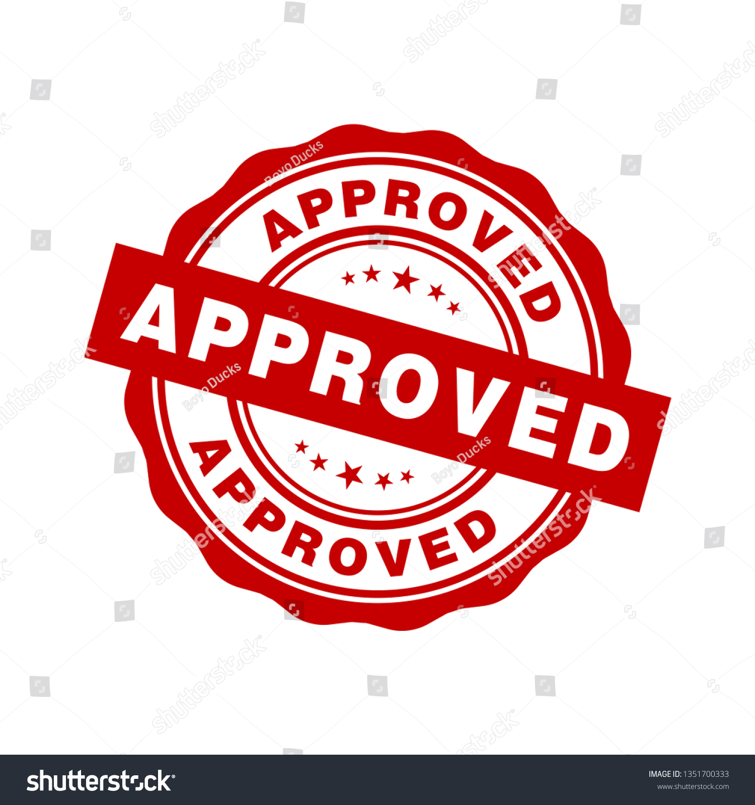 Approved Sign Vector Stock Vector (Royalty Free) 1351700333 | Shutterstock