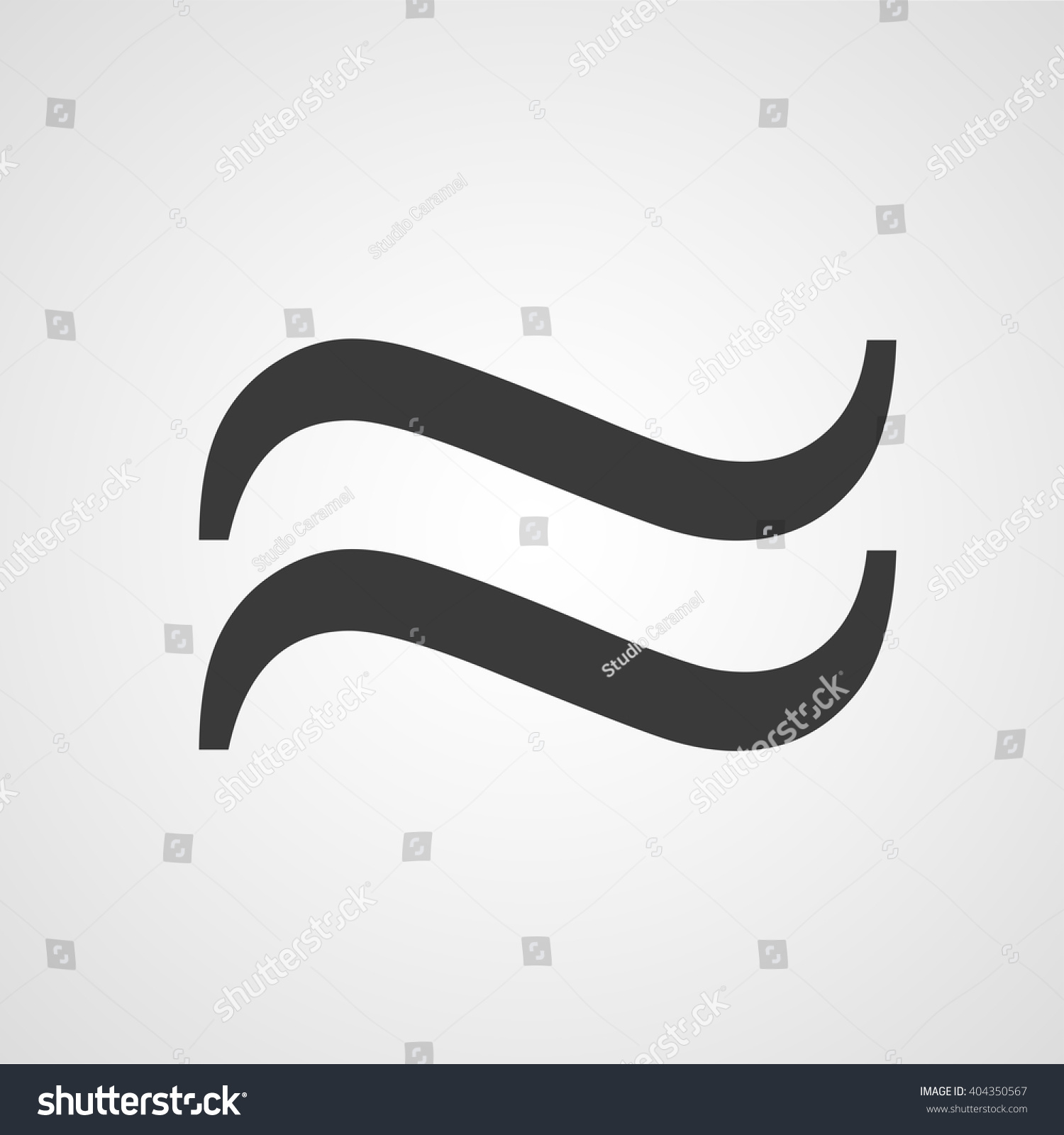 Approximately Equal Symbol Two Waves Vector: vector de stock (libre de ...