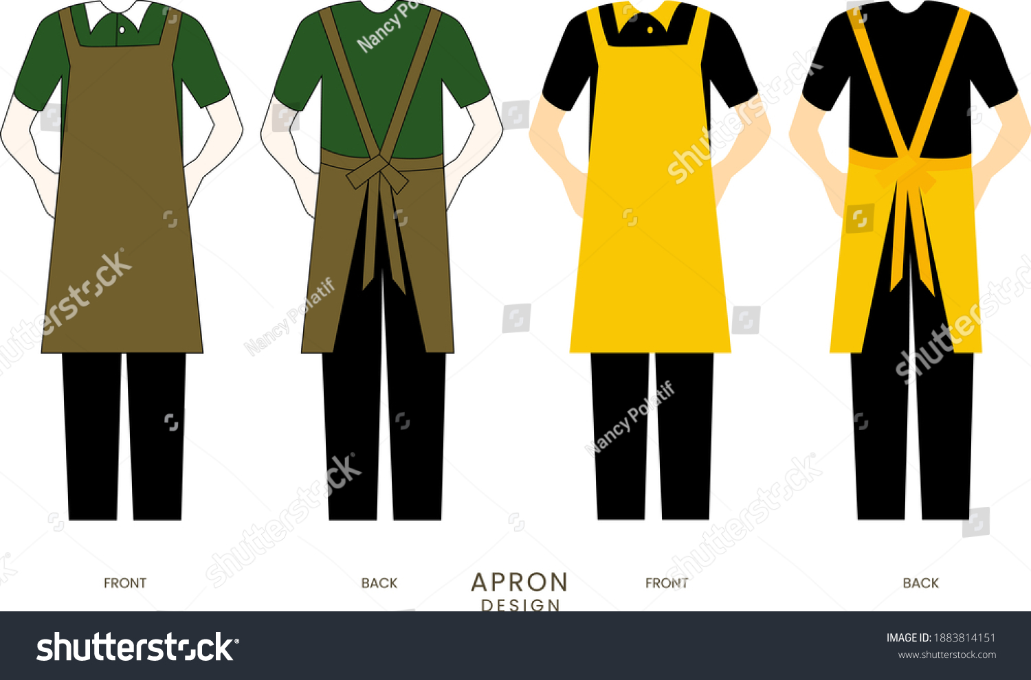 Apron Design Vector Restaurant Branding Stock Vector (Royalty Free ...