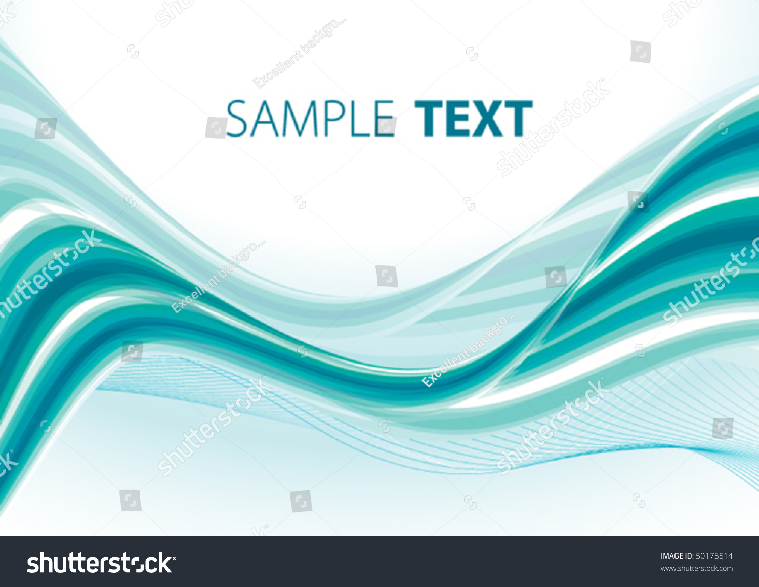 Aqua Wave Vector Stock Vector (Royalty Free) 50175514