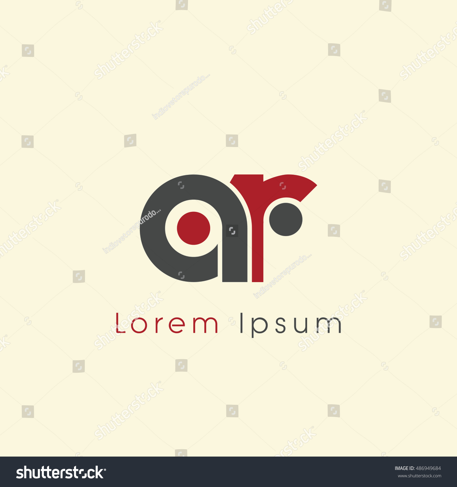 Ar Initial Letter Linked Lowercase Logo Stock Vector (Royalty Free ...