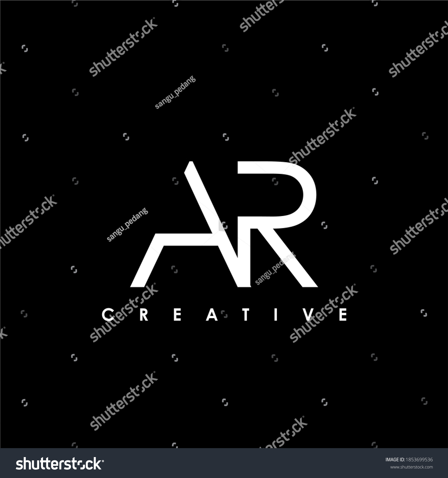 Ar Letter Initial Logo Design Template Stock Vector (Royalty Free ...
