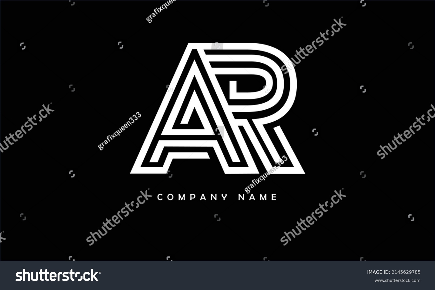 Ar Ra Alphabets Letters Logo Monogram Stock Vector (Royalty Free ...