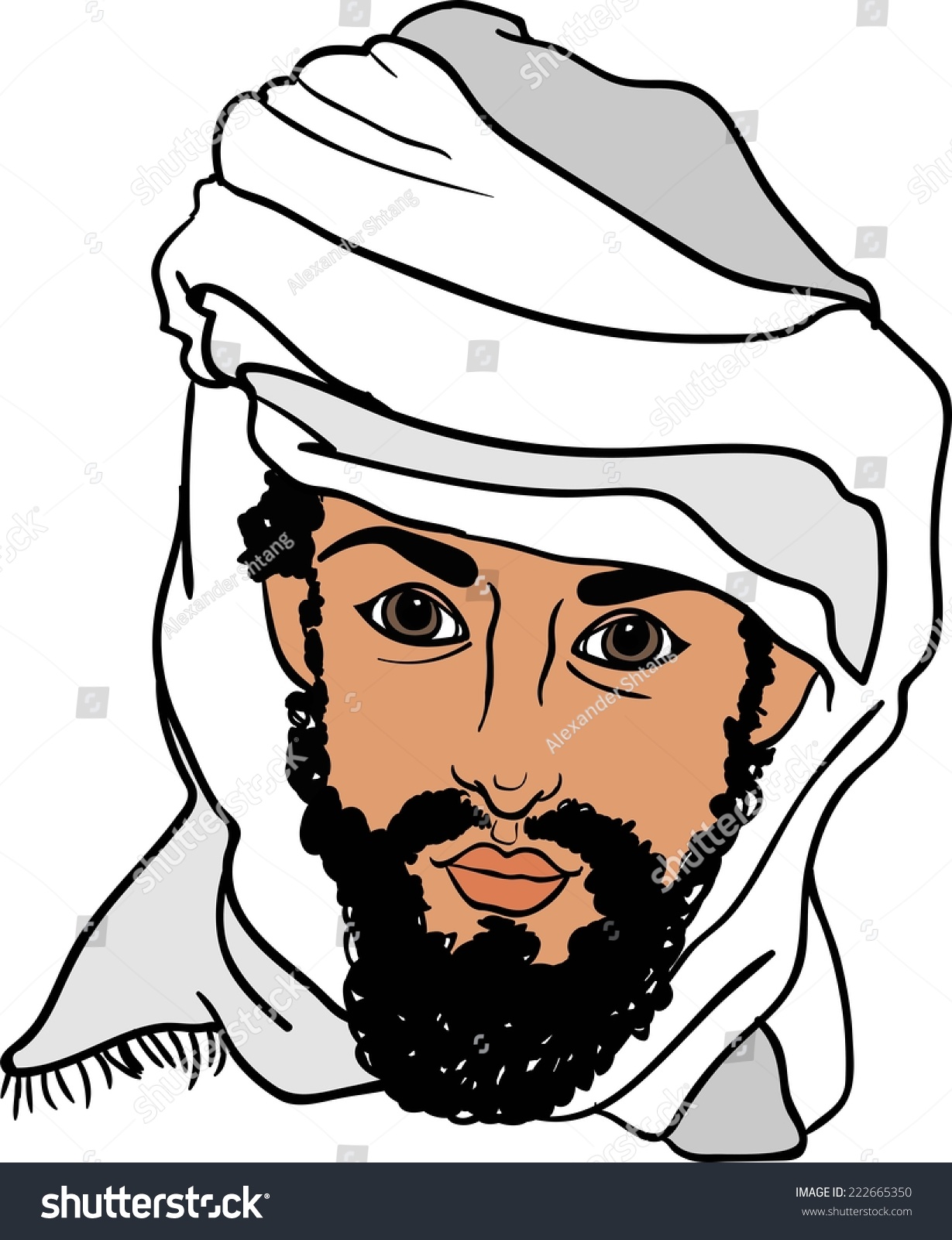 Arab On Transparent Background Stock Vector (Royalty Free) 222665350