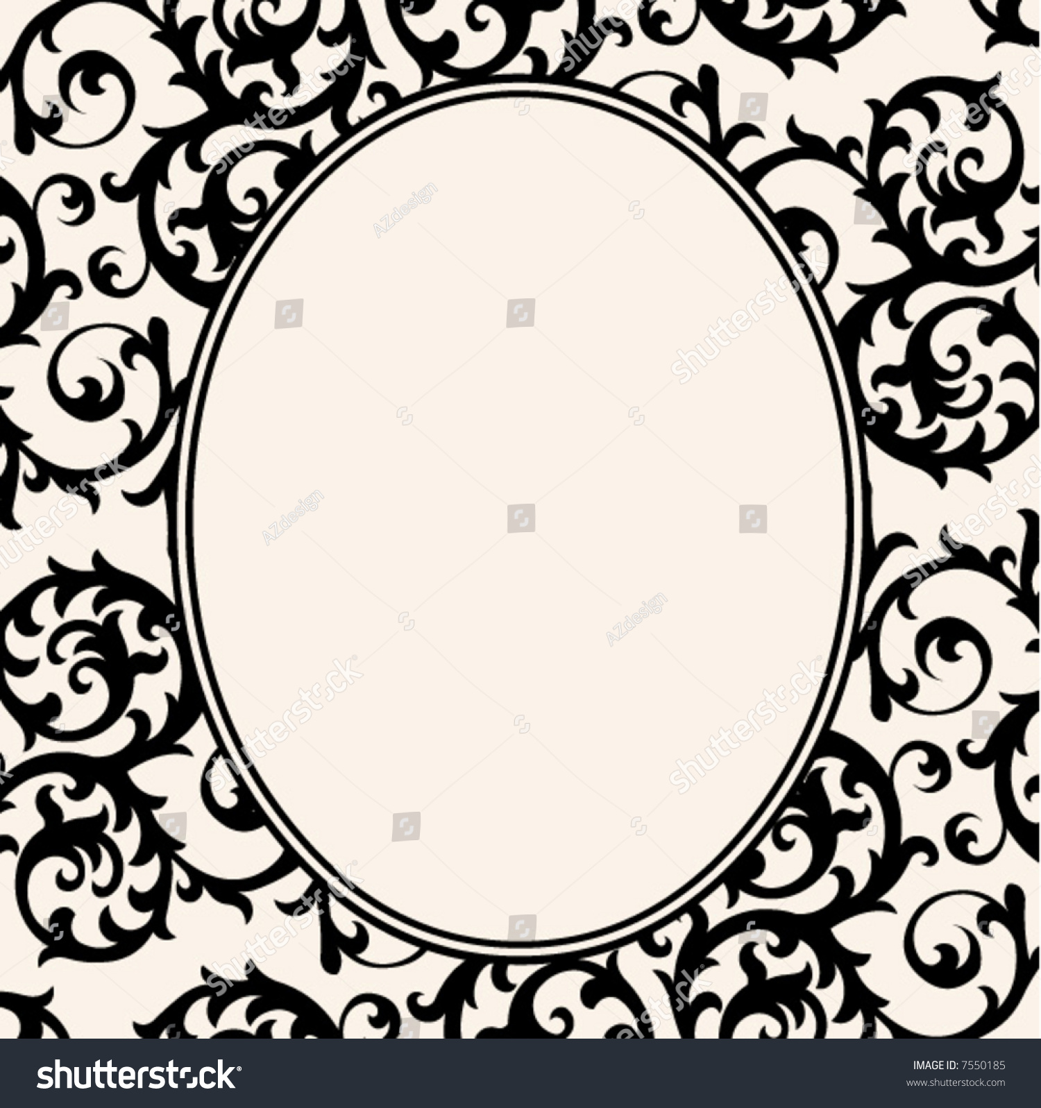 Arabesque Frame Background Stock Vector (Royalty Free) 7550185 ...