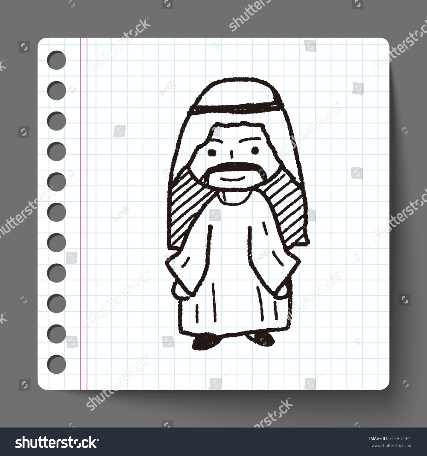 Arabian Doodle Stock Vector (Royalty Free) 313851341 | Shutterstock