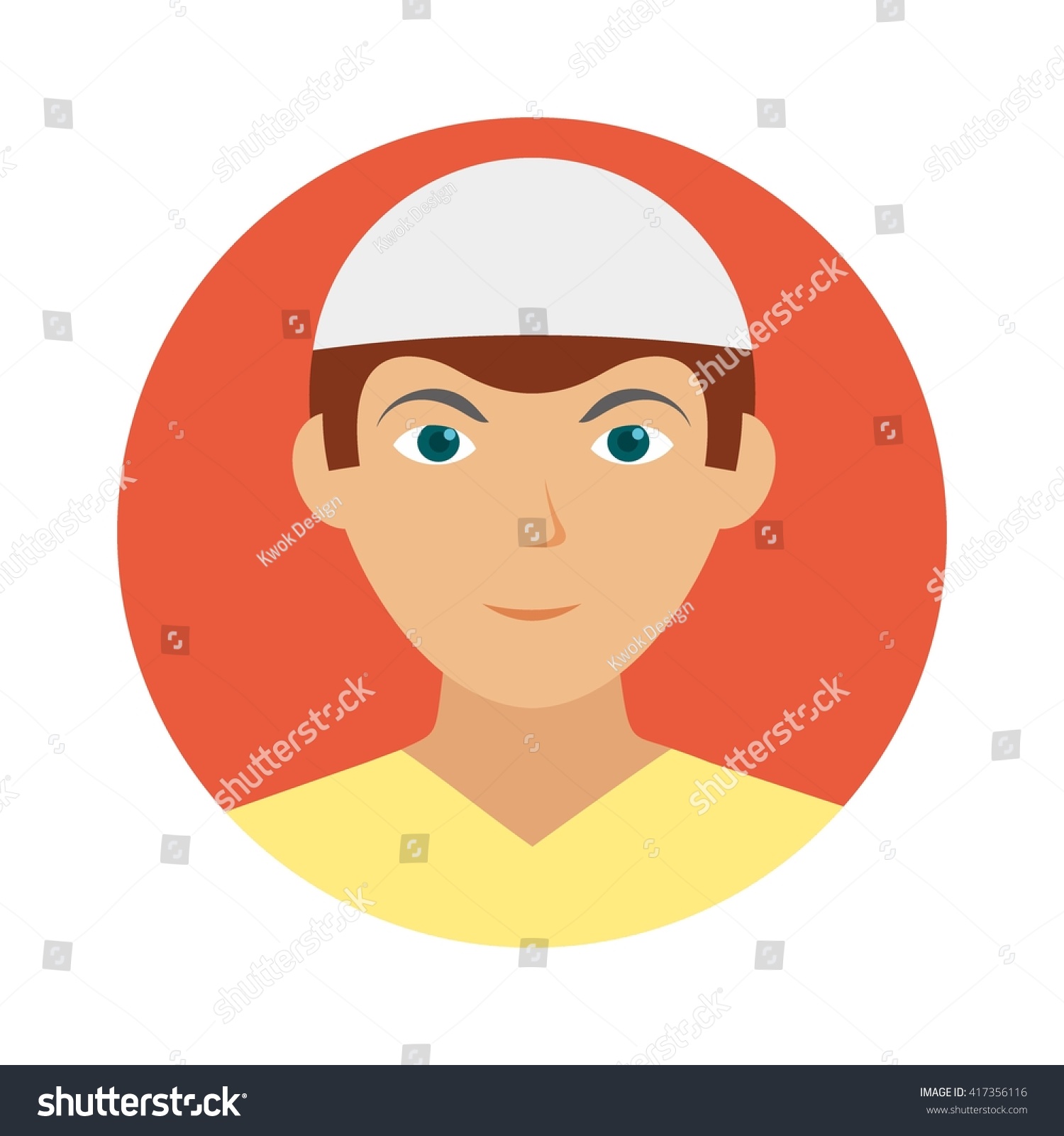 Arabian Middle Eastern Avatar Icon Vector Stock Vector (Royalty Free ...