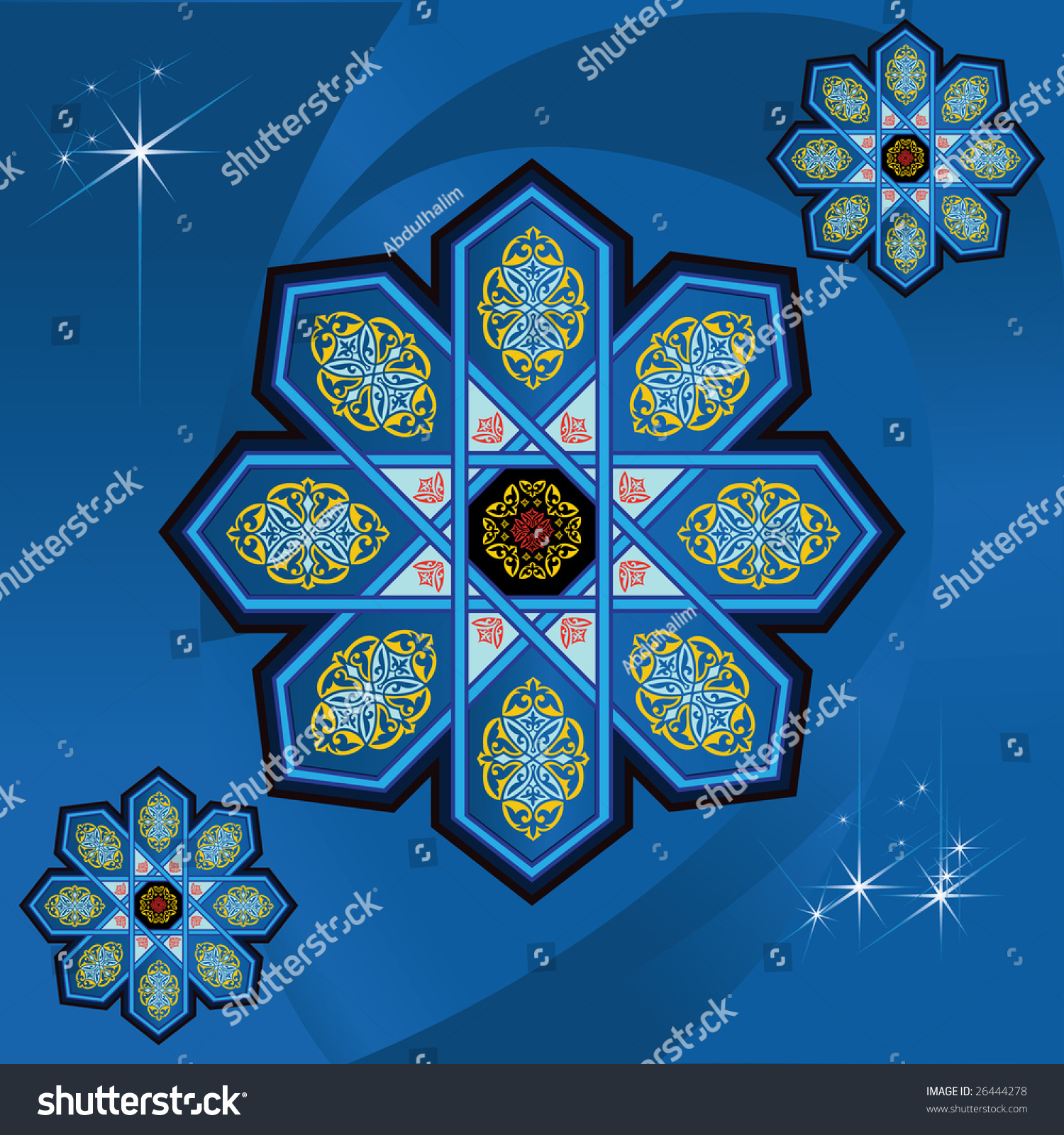 Arabic Classical Ornament Editable Vector Illustration Stock Vector ...