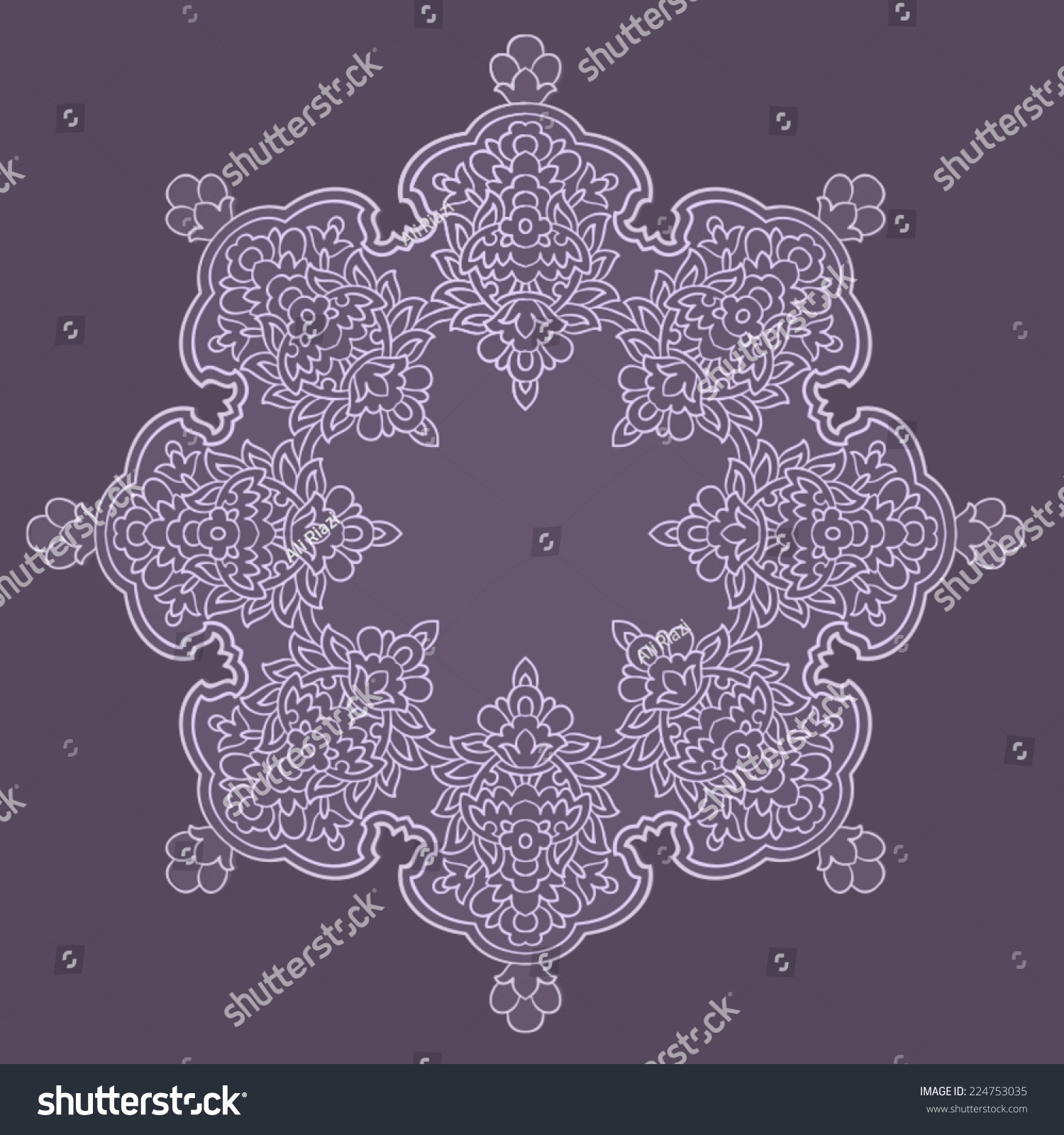 Arabic Design Circular Border Stock Vector (Royalty Free) 224753035 Arabic Design Circular Border Stock Vector (Royalty Free) 224753035